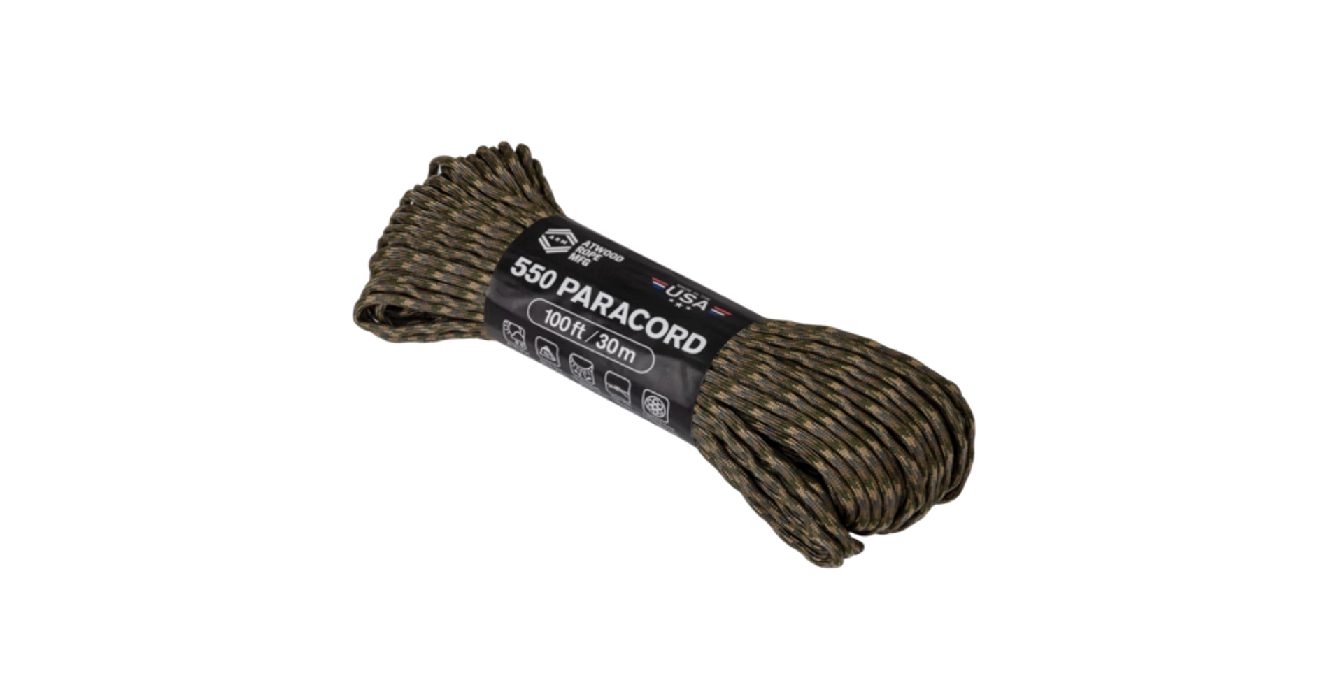 Atwood Rope - 550 PARACORD 4 MM 30M - Paracord Kötél (M Camouflage) 5. ...
